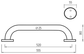 Nimco Madlo 500x25 mm - BM 7435-18