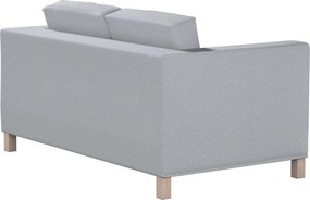 Potah na pohovku IKEA  Karlanda 2-místná, krátký barva šedá látka pletený vzor