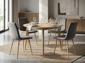 Šedá sametová židle LAVA PEWTER GREY