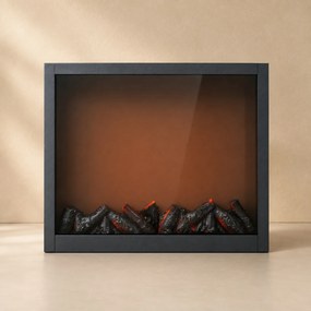 Dekorativní LED krb, kovový, 10 x 41 x 35 cm