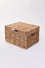 Dekorační box KIRA, vodní hyacint, šířka 34 cm, natur