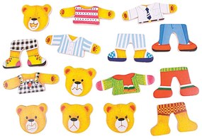 Bigjigs Toys Oblékací puzzle Medvědí rodinka