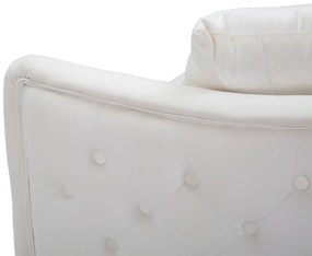 Designová pohovka Pahkakino 127 cm krémová / zlatá