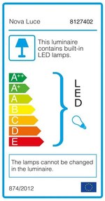Nova Luce Nástěnné svítidlo VALENCIA, E27 1x40W 3W čtecí lampička / vypínač na těle Barva: Chrom