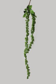 Zelený umělý větev s bobulemi 90cm