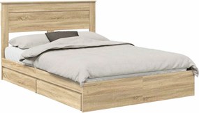 Postel s úložným prostorem se zásuvkou Sonoma dub 160 x 200 cm 3409899