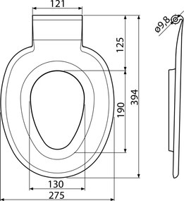 ALCA WC sedátko – integrovaná vložka P102