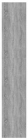 Petromila Knihovna / dělicí stěna šedá sonoma 60x30x166 cm dřevotříska