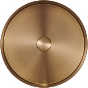 Sapho Sapho, AURUM nerezové umyvadlo, průměr 38cm, včetně výpusti, měď mat, AU301
