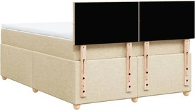 Box spring postel s matrací krémová 140x200 cm textil 3286708