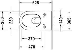 DURAVIT DARLING NEW WC závěsné, 2544590000