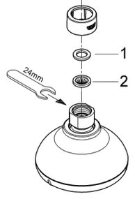 GROHE 27606001 - Hlavová sprcha NEW TEMPESTA 100 100 mm lesklý chrom