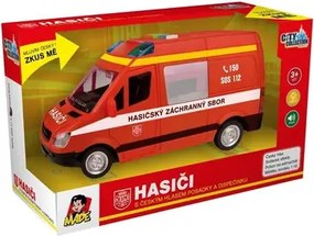 MaDe 10857 - Hašičská dodávka na setrvačník se zvukem