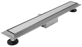 Rea Neox, odtokový sprchový žlab 80 cm, broušená ocel, REA-G2503