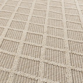 Ayyildiz, Kusový koberec Patara 4953 Beige – na ven i na doma, 80x150, béžová, chodba / předsíň