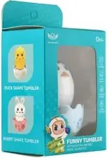 TEDDIES Kolíbací hračka Tučňák / Se zvukem / Plast / 8 cm / 0m+