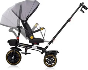 CHIPOLINO Tříkolka se stříškou Max Sport 2v1 Anthracite