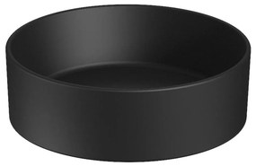 JIKA H8184207161121 - Umyvadlo na desku CUBITO pr. 40 cm keramika/matná černá H8184207161121