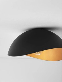 Matně černé/ve zlaté barvě kovové stropní svítidlo Opsi – Nova Luce