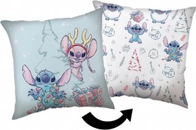 Jerry Fabrics Polštářek Stitch and Angel Xmas 40x40 cm