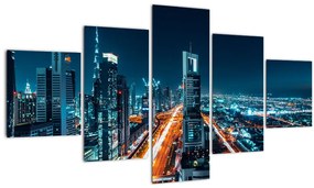 Obraz - Dubajská noc (125x70 cm)