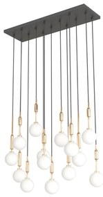Designový lustr Ero S 15 zlatá
