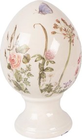 Vajíčko na podstavci s lučními květy Flowers of Love M - Ø 12*19 cm