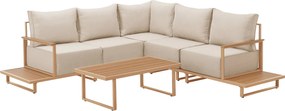 Modulová zahradní sedací souprava BestBerg BBGF-2009 / hnědá/krémová