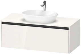 Duravit Ketho.2 - Umyvadlová skříňka s výřezem 46x120x55 cm, 1 zásuvka, lesklá bílá K24887022220000