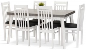 Jídelní sestava TABITA stůl + 6 židlí