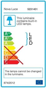 NV 5231401 Stropní ventilátor se světlem SABAL tělo z oceli matná černá a sklo 3ABS dřevěné listy 12W 3000K - NOVA LUCE