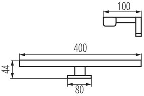 Kanlux 34931 - LED Koupelnové osvětlení zrcadla ASTIM LED/8W/230V IP44 bílá