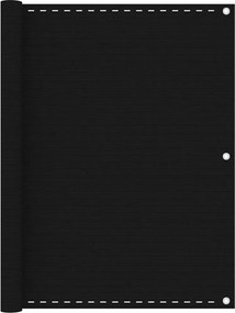 vidaXL Balkonová zástěna 120 x 300 cm HDPE [310844] Barva: Černá