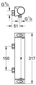 Grohe Grohtherm 2000 Termostatická sprchová baterie 34170001