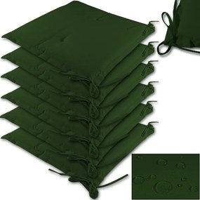 Detex Sada 6 podsedáků Boston 47×42×6 cm – zelené