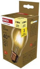 Emos lighting LED žárovka Vintage A60 / E27 / 4,5 W (40 W) / 420 lm / teplá bílá 1525743227