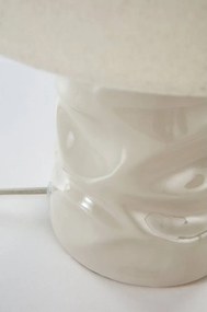 Šedá keramická stolní lampa (výška 40 cm) Milera – Jotex