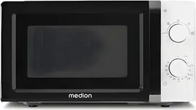 Medion MD11475 černá/bílá / Mikrovlnná trouba / 700 W / 20 l / mechani
