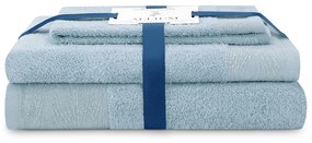 Sada 3 ks ručníků ALLIUM klasický styl světle modrá