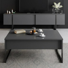 Konferenční stolek Luxe Anthracite and Black