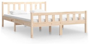 810654 vidaXL Rám postele masivní dřevo 135 x 190 cm Double