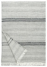 Vlněná deka Aino 130x170, šedo-černá
