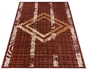 Moderní kusový koberec ATENA FM35A hnědý Rozměr: 120x170 cm