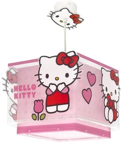 Dalber 73262 - Dětský lustr HELLO KITTY 1xE27/15W/230V růžová