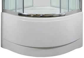 ARTTEC CALYPSO 90 x 90 cm - Parní sprchový box model 8 grape sklo PAN04653
