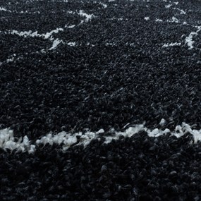 Ayyildiz Kusový koberec SALSA 3201, Antracitová Rozměr koberce: 80 x 150 cm