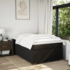 Box spring postel s matrací černá 120x190 cm textil 3285458