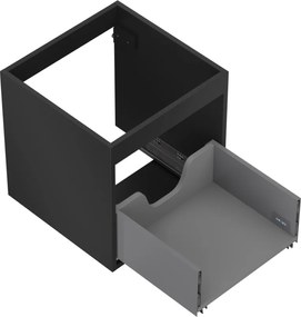 Mexen Box-A, závěsná skříňka 45 cm, 1 zásuvka, černá matná, 91AX0-0450-470-1-71