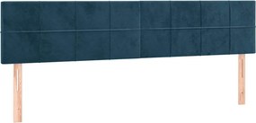 Box spring postel s matrací tmavě modrá 120x190 cm samet 3270473