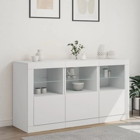 Příborník s LED osvětlením bílý 123 x 37 x 67 cm 3209058